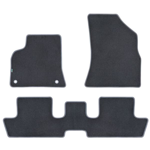 3 tapis avec pont SUR MESURE pour Peugeot 3008 Feu Vert Premium - Feu Vert