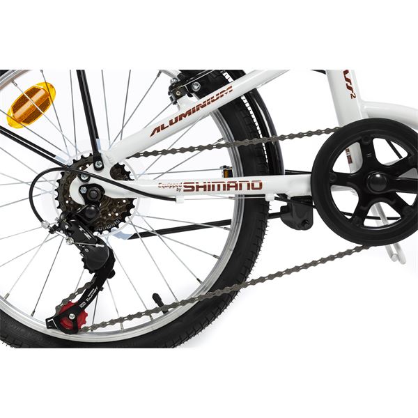 Vélo Ville Pliant Moma Bikes First Class 2 Blanc Feu Vert
