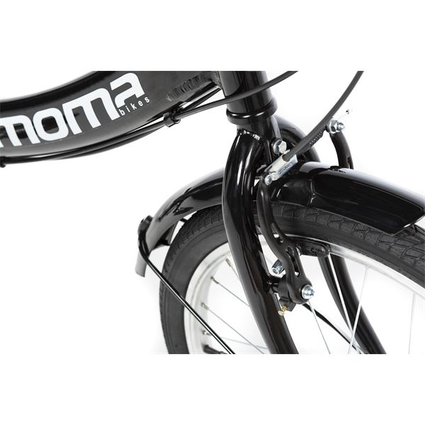 Vélo Ville Pliant Moma Bikes First Class 2 Noir Feu Vert